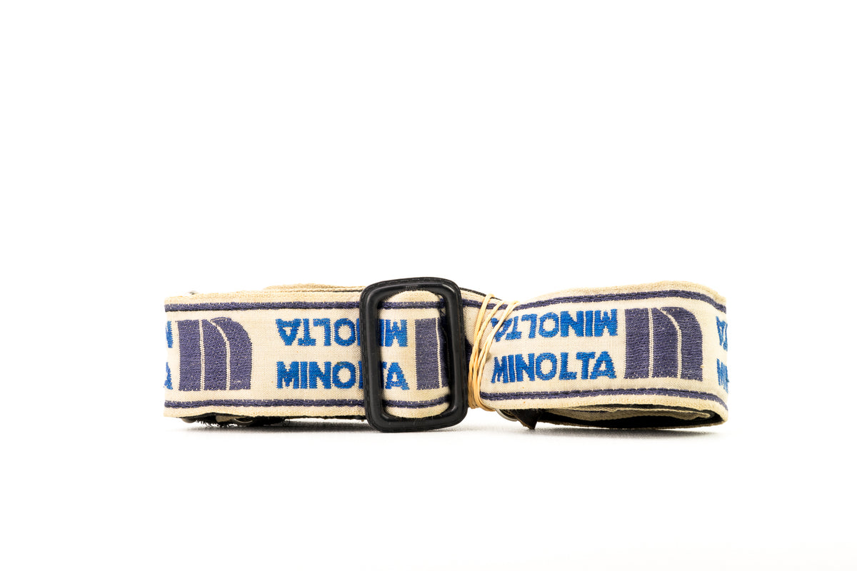Neck Strap - Minolta Vintage Blue and White – BuyMoreFilm