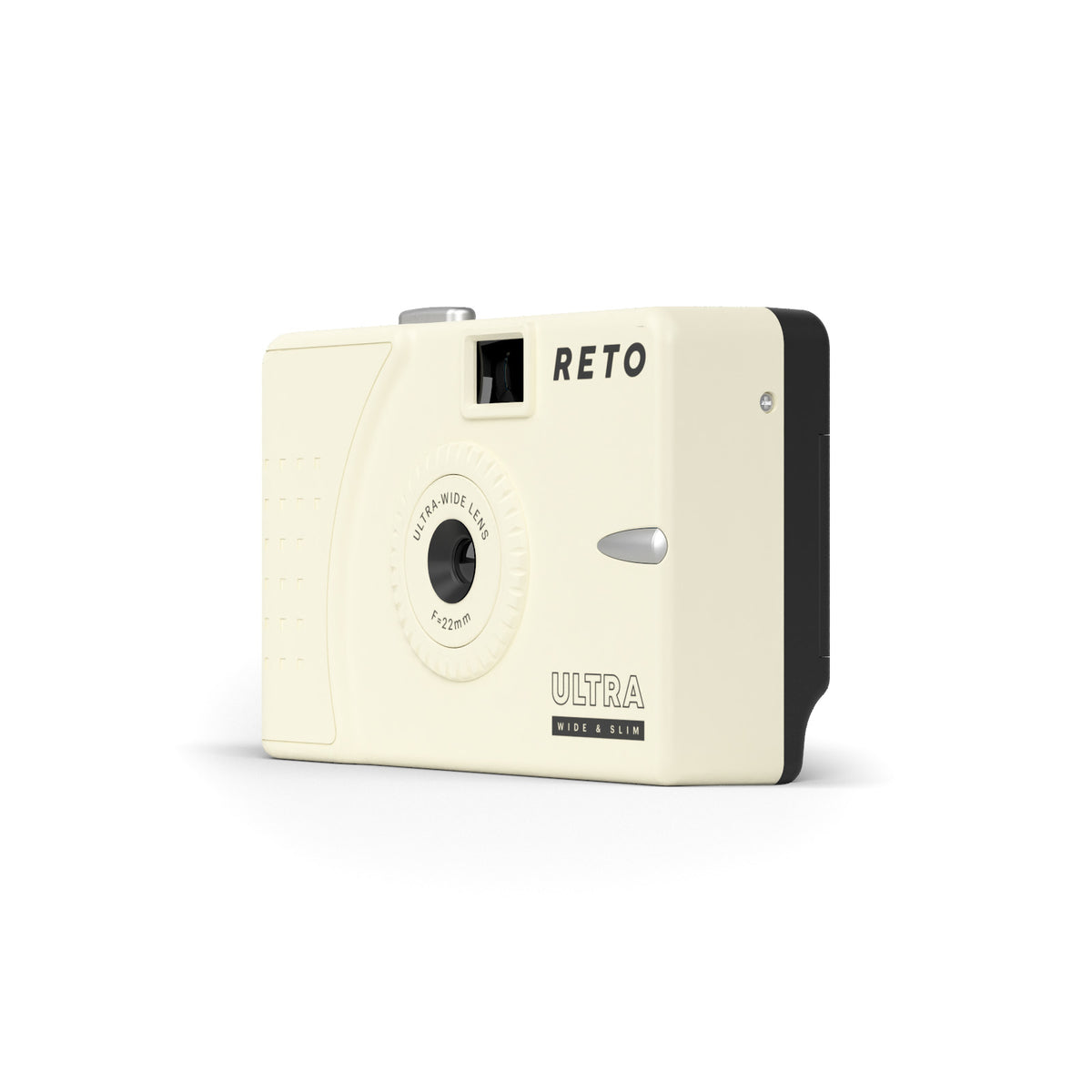 RETO Ultra Wide & Slim Film Camera - Cream - Reusable 35mm Camera ...